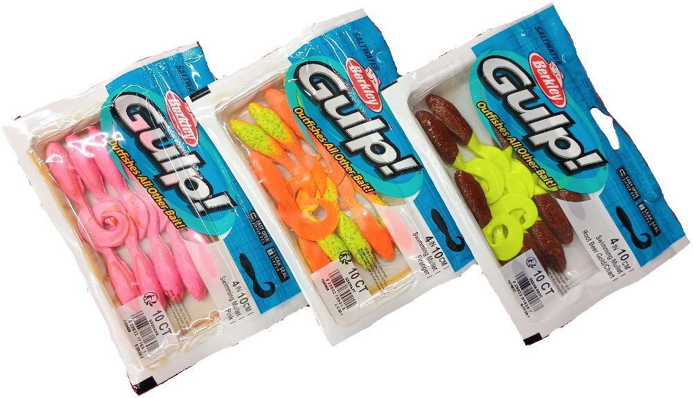 Berkley Gulp! Scented Swimming Mullet Soft Bait - 3" & 4"