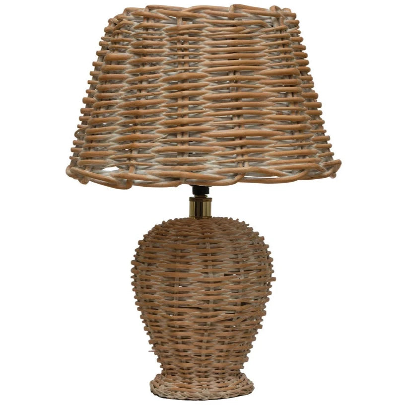 Wicker Table Lamp